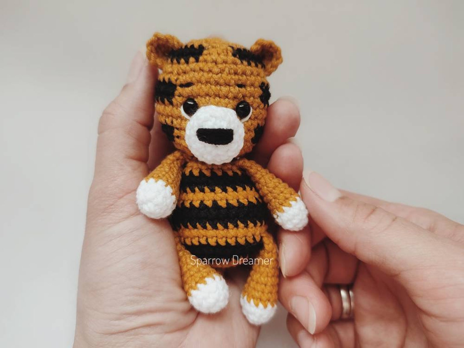 Crochet PATTERN Tiny Tiger Toy Crochet Jungle Animals Pattern - Etsy