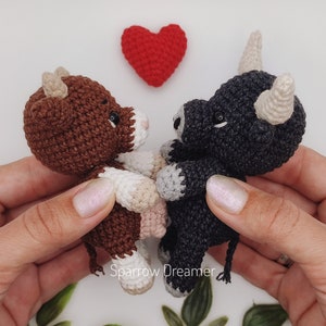 Crochet Bull Pattern: Mini Farm Animal Amigurumi (PDF in ENG) - Etsy