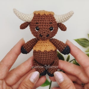 PATTERN: Crochet Bison, Mini Buffalo Amigurumi PDF Tutorial in English, Buffalo Crochet Pattern ...