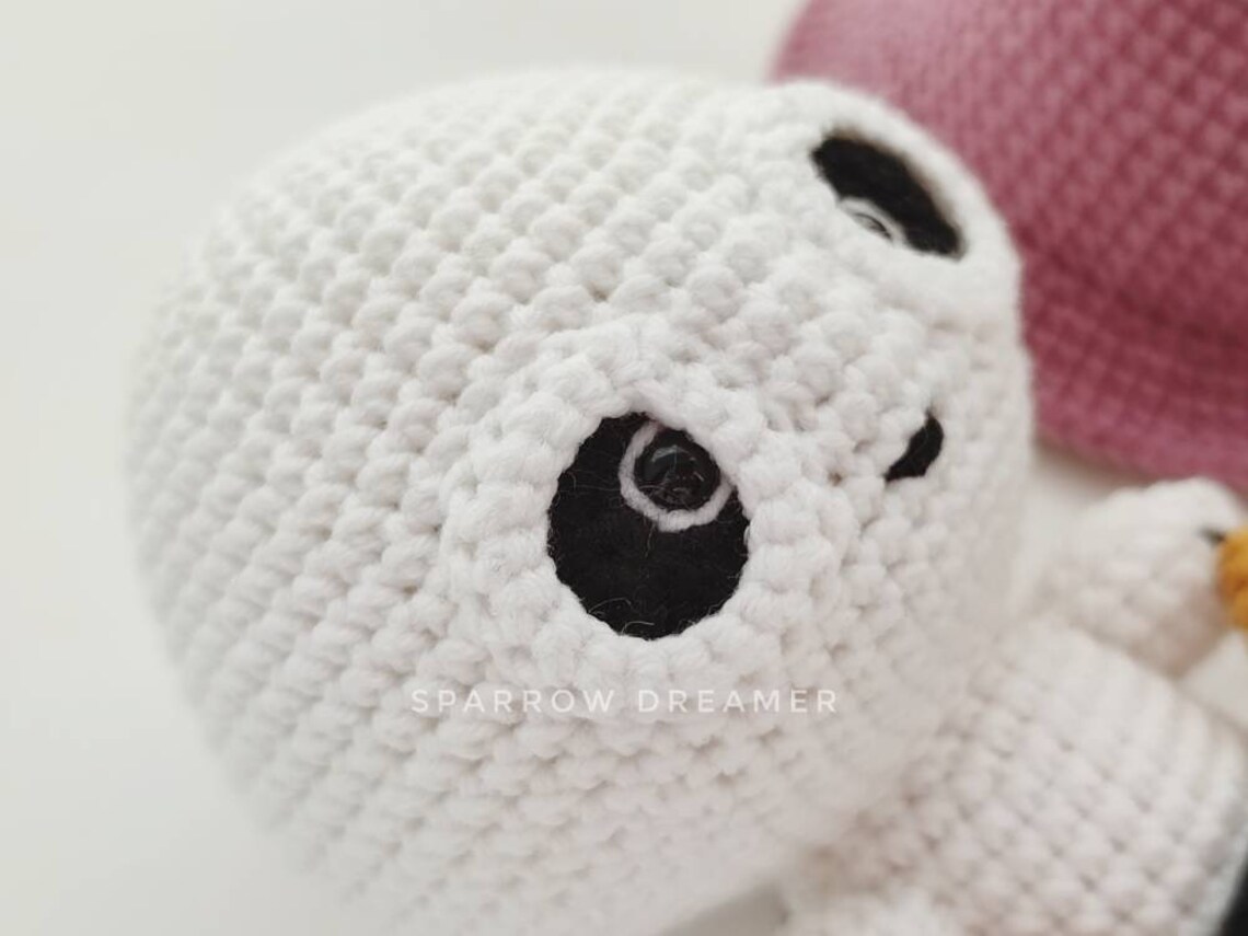 Crochet Ghost in a Hat, Amigurumi Halloween PATTERN, Easy Tutorial PDF ...