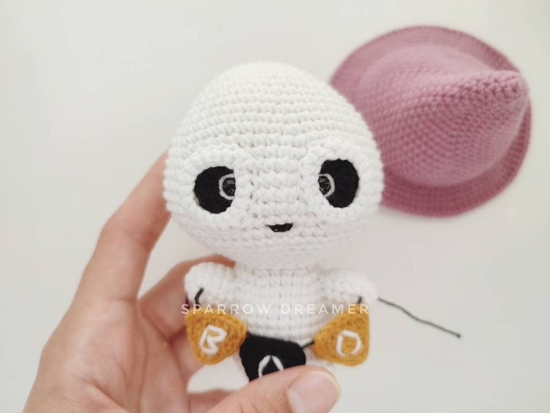 Crochet Ghost in a Hat, Amigurumi Halloween PATTERN, Easy Tutorial PDF ...