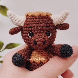 PATTERN: Crochet Bison, Mini Buffalo Amigurumi PDF Tutorial in English ...