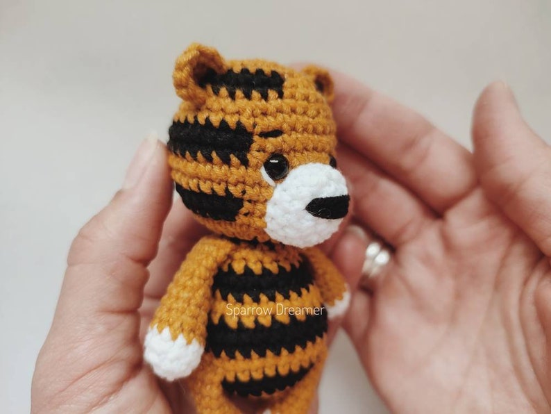 Crochet PATTERN Tiny Tiger Toy Crochet Jungle Animals Pattern - Etsy