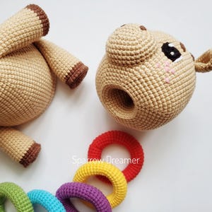 Crochet Rainbow Giraffe Stacking Toy Pattern: Amigurumi PDF Tutorial ...