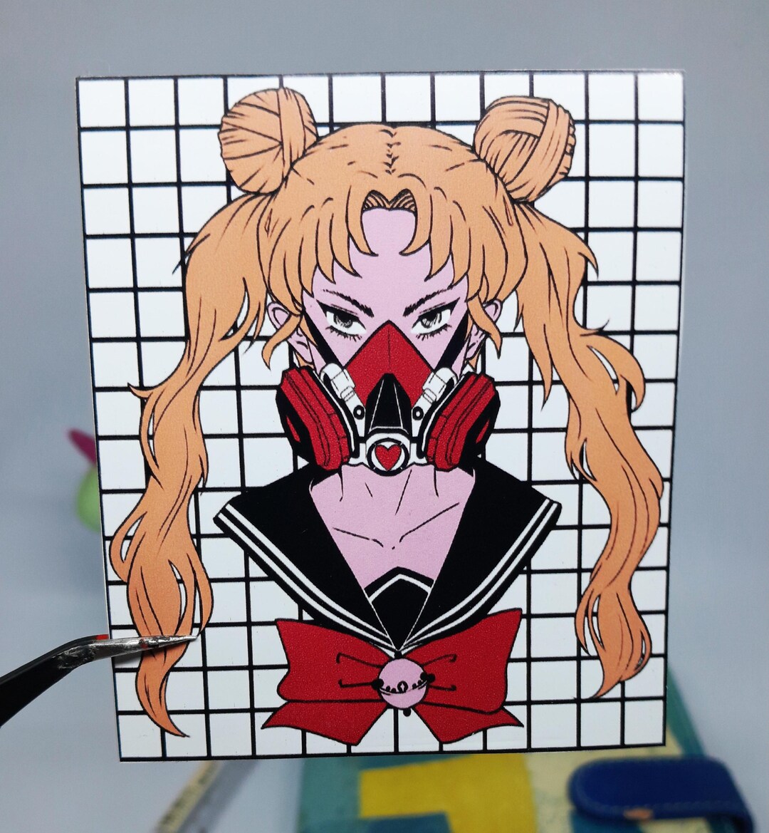 Mask Sailor Moon Vinyl Sticker - Etsy