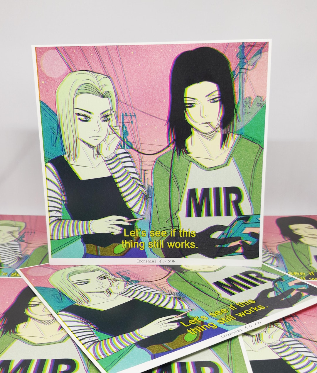 Android 17 and 18 Art Print - Etsy