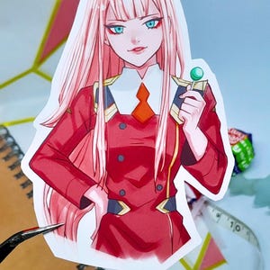 Zero Two Sticker - Etsy