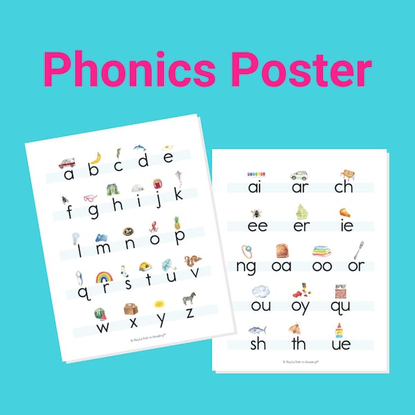 Phonics Poster - Etsy