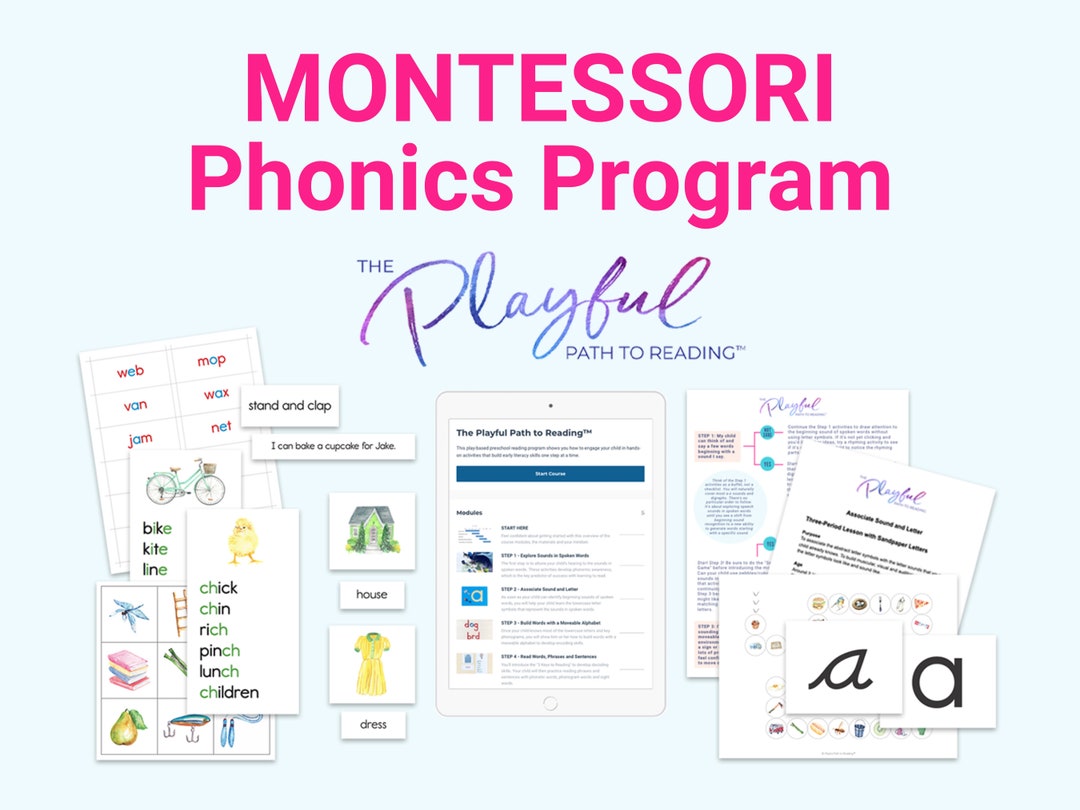 Montessori Reading Program Montessori Language Curriculum - Etsy