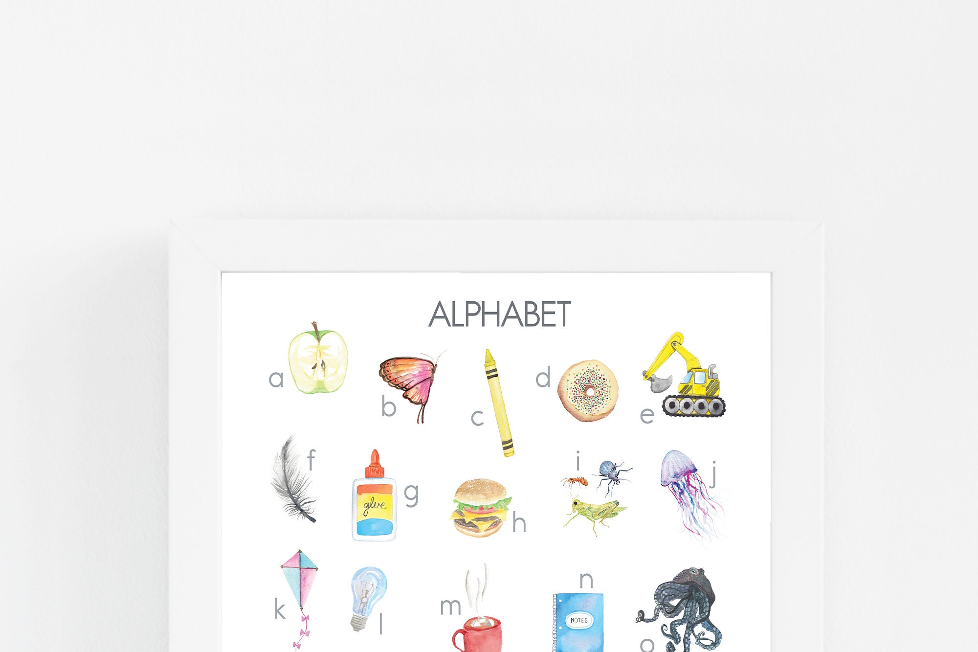 Phonics Poster ABC Poster Alphabet Poster Watercolor - Etsy