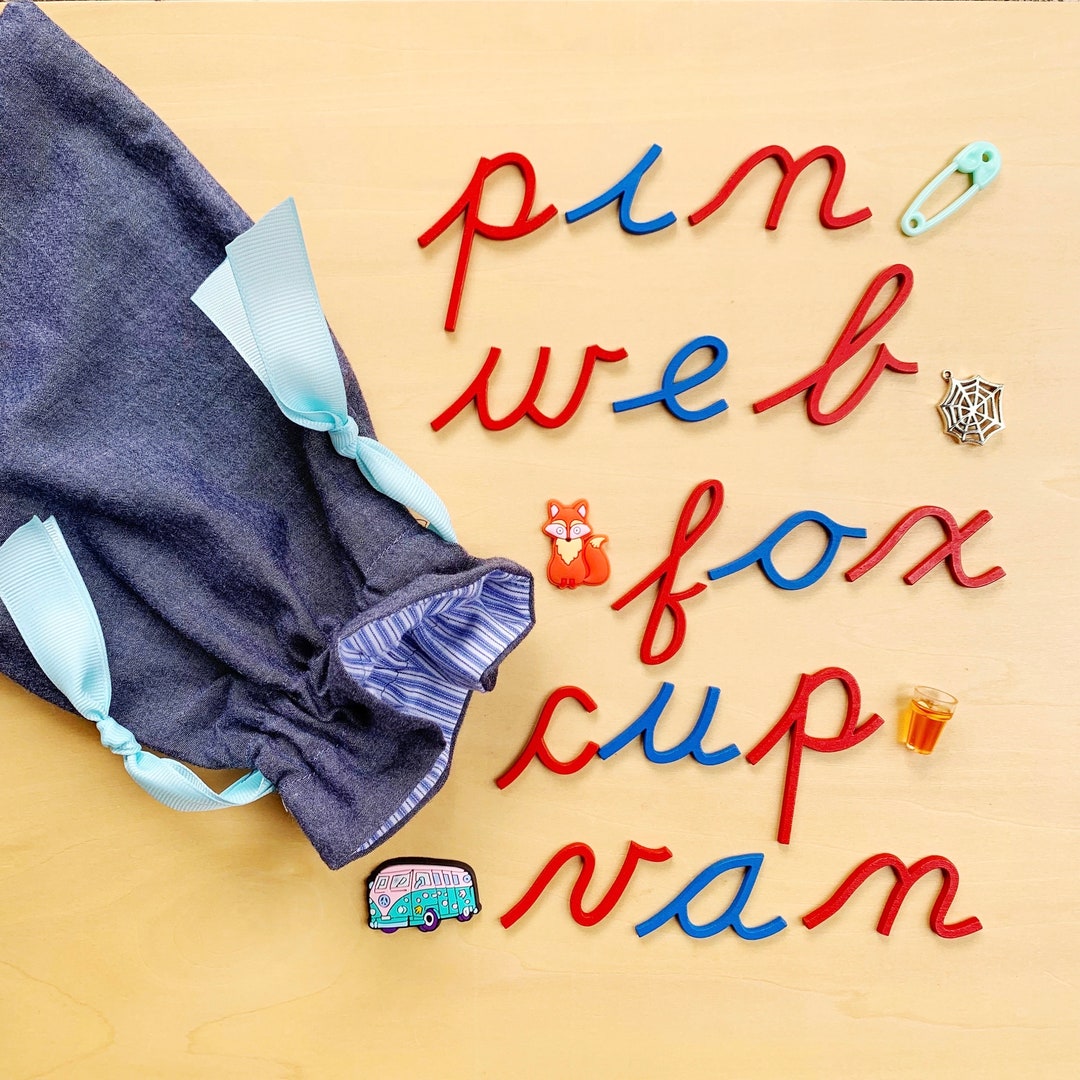 Montessori Pink Series Objects - Montessori Alphabet Letter Sounds ...