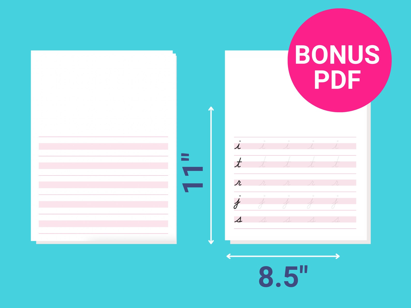 Cursive Alphabet Tracing Strips – Preschool Handwriting Practice (PDF ...
