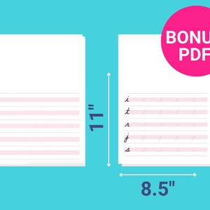 Cursive Handwriting Practice Sheets - Letter Tracing Worksheets - Trace ...