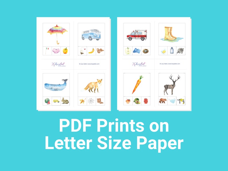 Montessori Beginning Sounds Clip Cards – Phonemic Awareness Game (PDF ...
