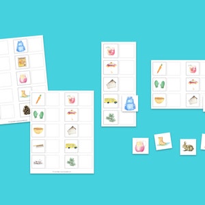Things That Go Together Toddler Matching Game - Montessori Printable ...