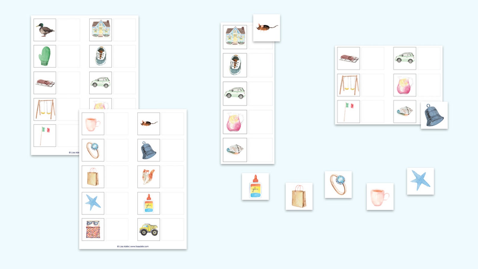 Rhyming Words Activities Montessori Cards Rhyming Games - Etsy Canada