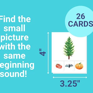 Beginning Sounds Clip Cards - Montessori Language Cards Printable ...