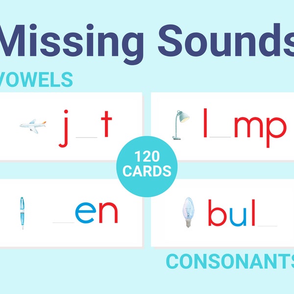 Montessori Cvc Cards - Etsy