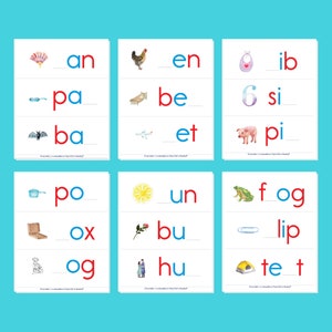 CVC Words Missing Sounds Vowels Consonants and Printable Moveable ...