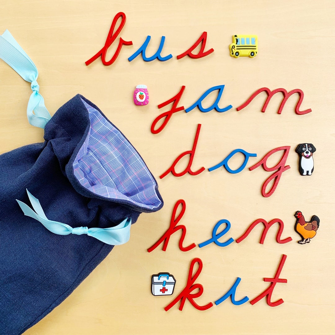 Montessori Objects CVC Moveable Alphabet Letters - Montessori Alphabet ...