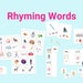 Rhyming Words Activities - Montessori Cards Rhyming Games - Rhyming ...