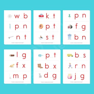 CVC Words Missing Sounds Vowels Consonants and Printable Moveable ...