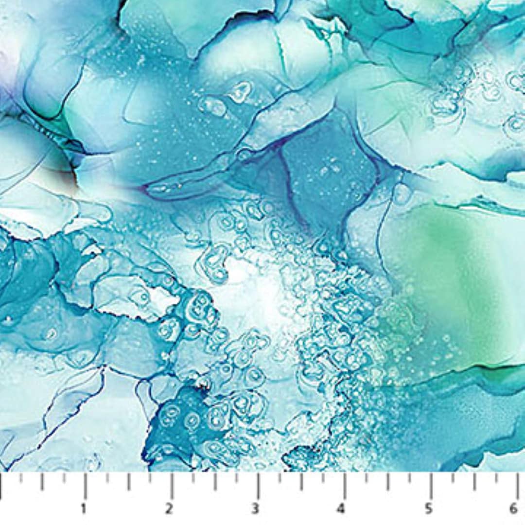 Deep Blue Ocean Texture Fabric DP28129-44 From Northcott Fabrics - Etsy
