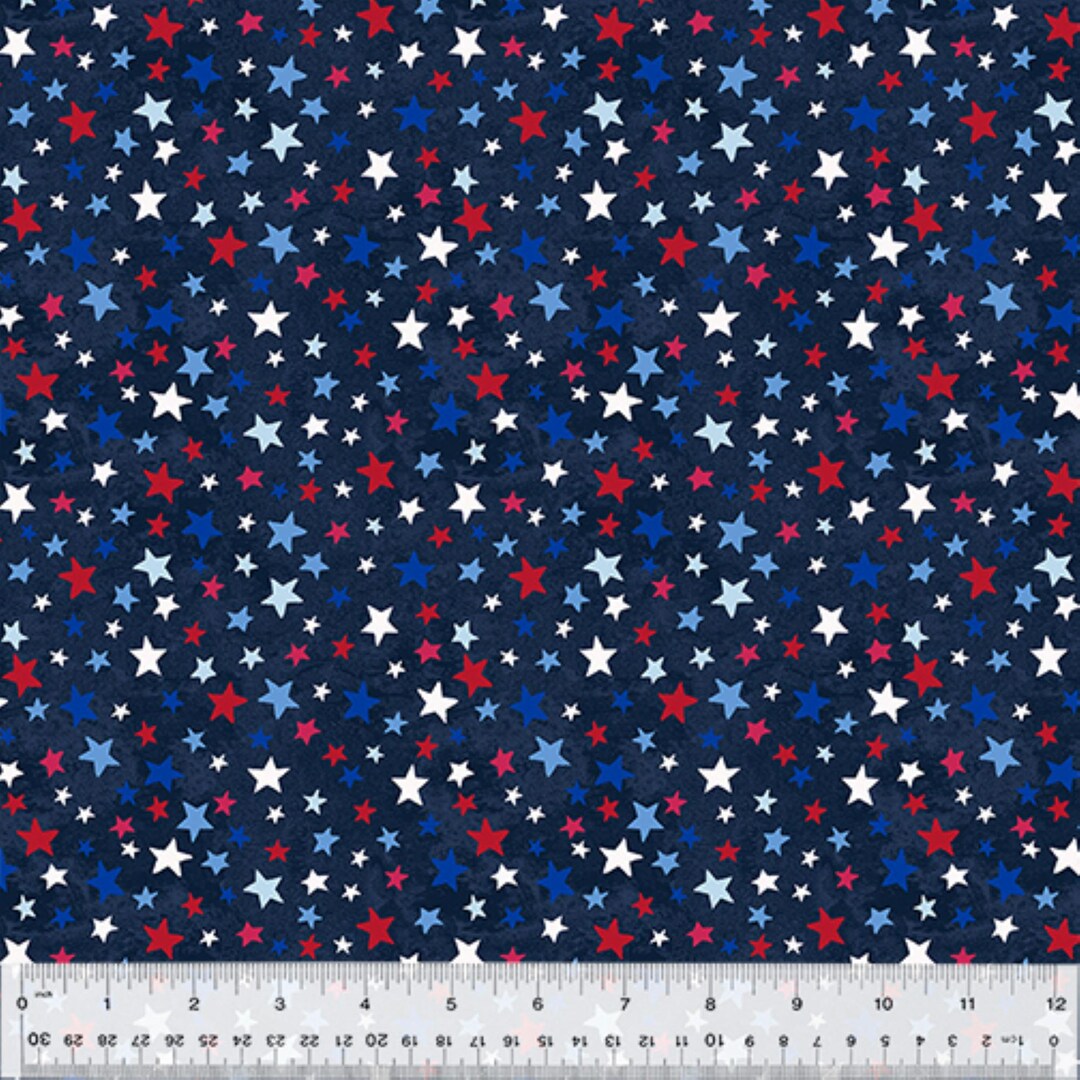 Free Range Patriotic Stars 53589-2 From Windham Fabrics - Etsy