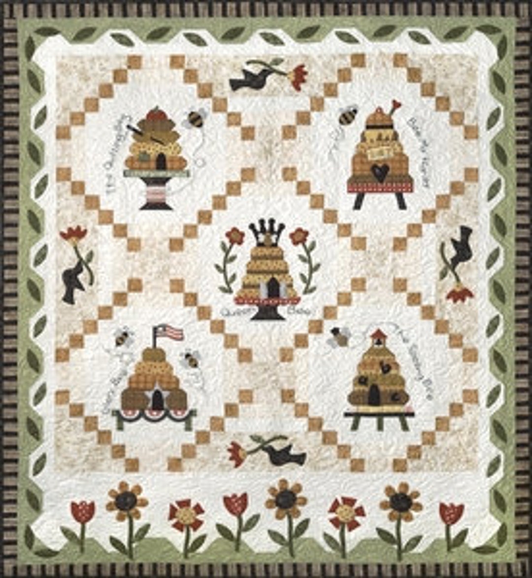 Honey Bee Quilt Pattern Set of 6 by the Quilt Company - Etsy