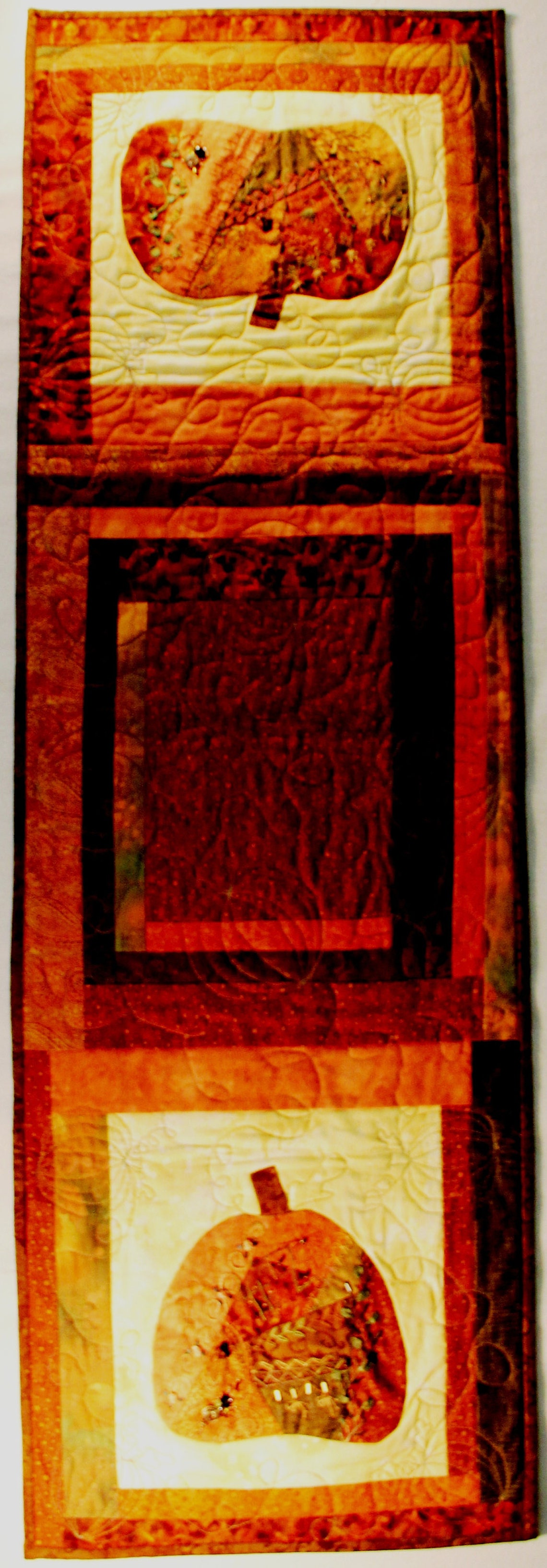 Crazy Quilted Pumpkin Table Runner | Etsy