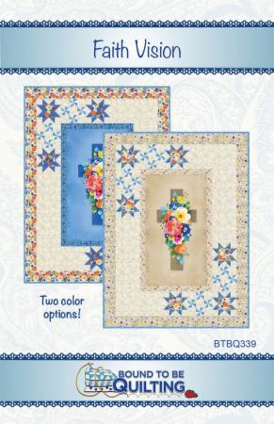 Faith Vision Quilt Pattern Using a Panel From Bound to Be Quilting - Etsy