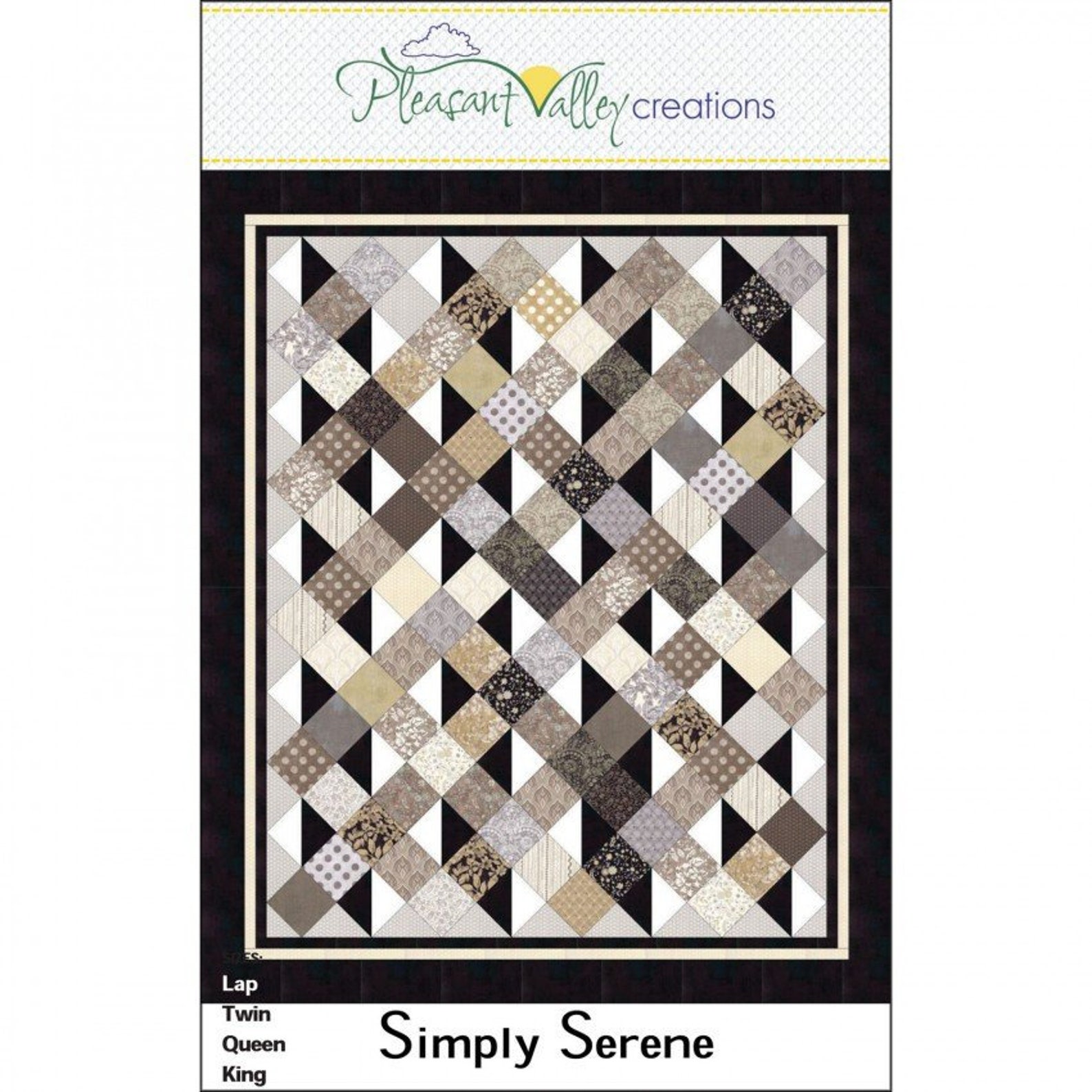 Simply Serene Charm Quilt Pattern by Pleasant Valley Creations - Etsy