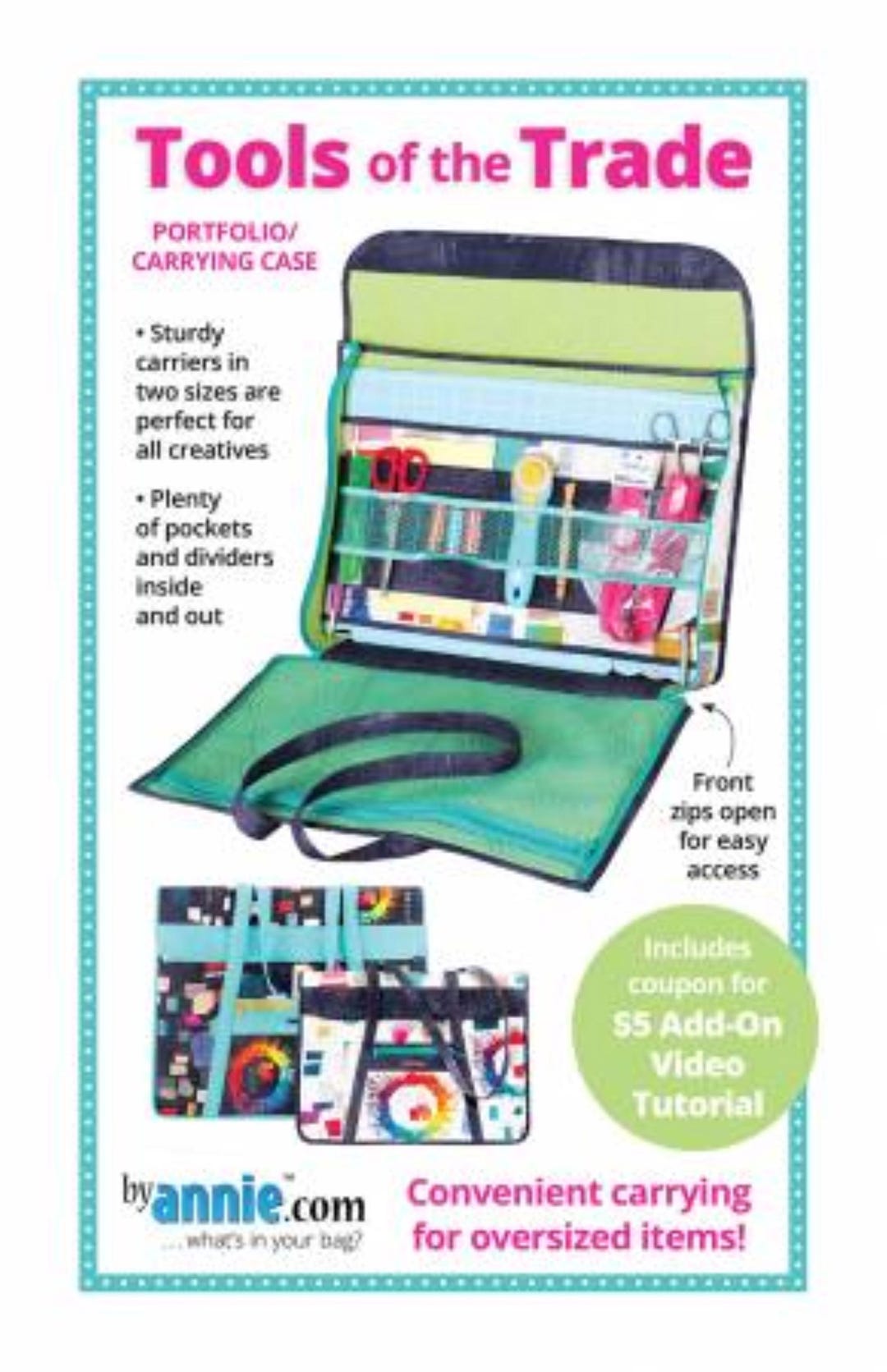 Tools of the Trade Portfolio Carrying Case Pattern by Annie - Etsy