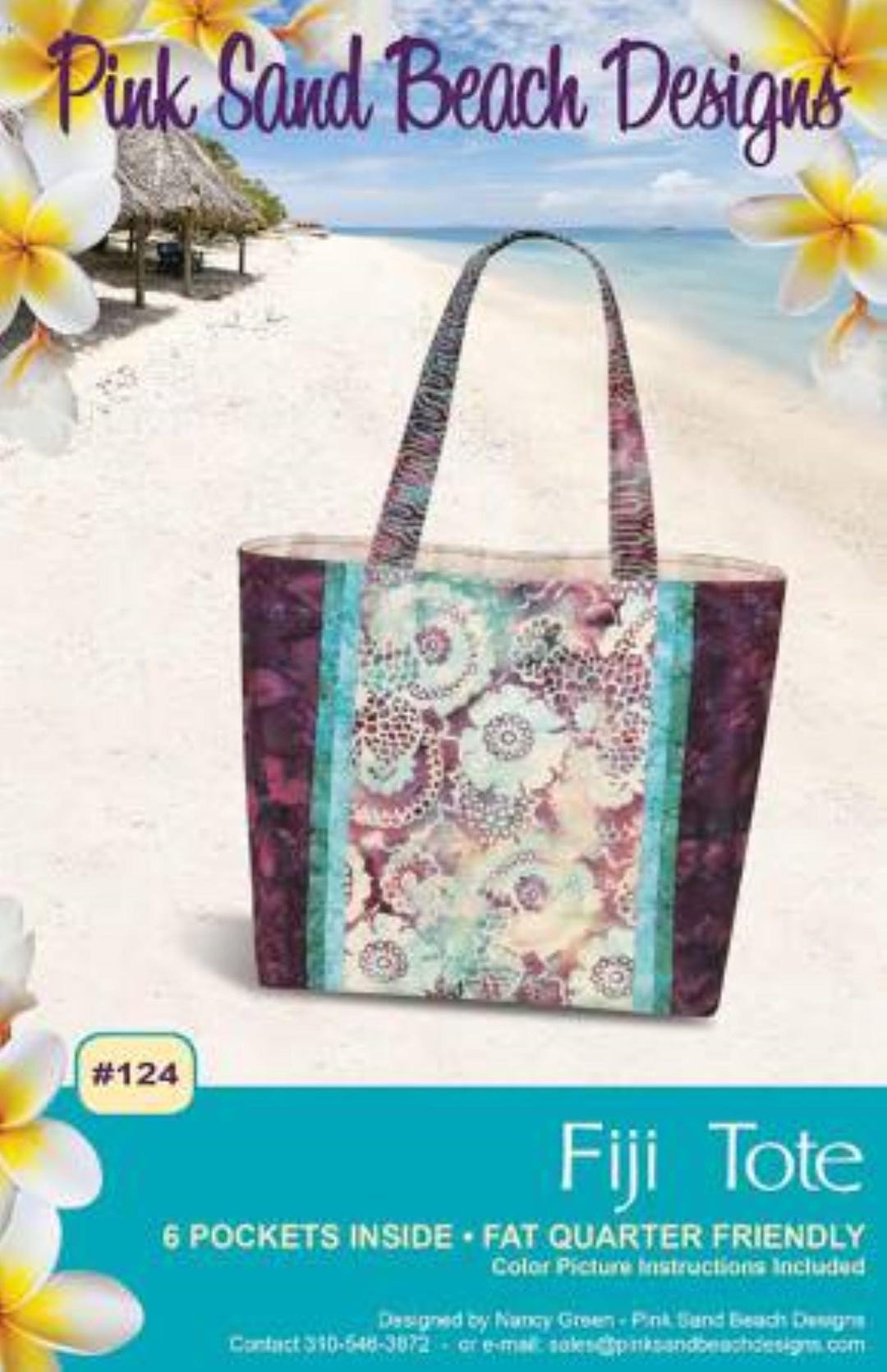 Fiji Tote Bag Pattern by Pink Sand Beach Designs - Etsy