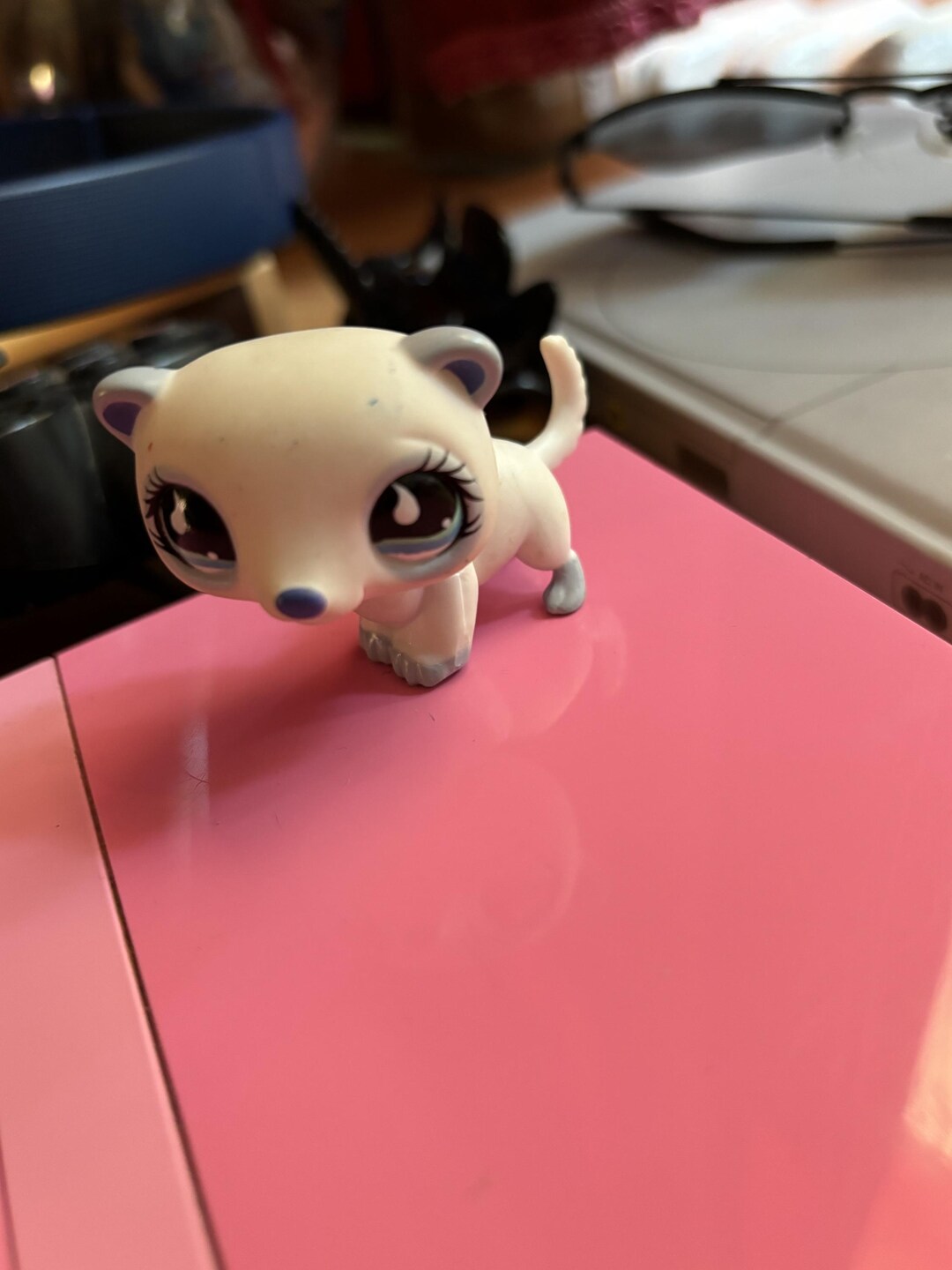 Littlest Pet Shop LPS White and Blue Ferret RARE #798 - Etsy