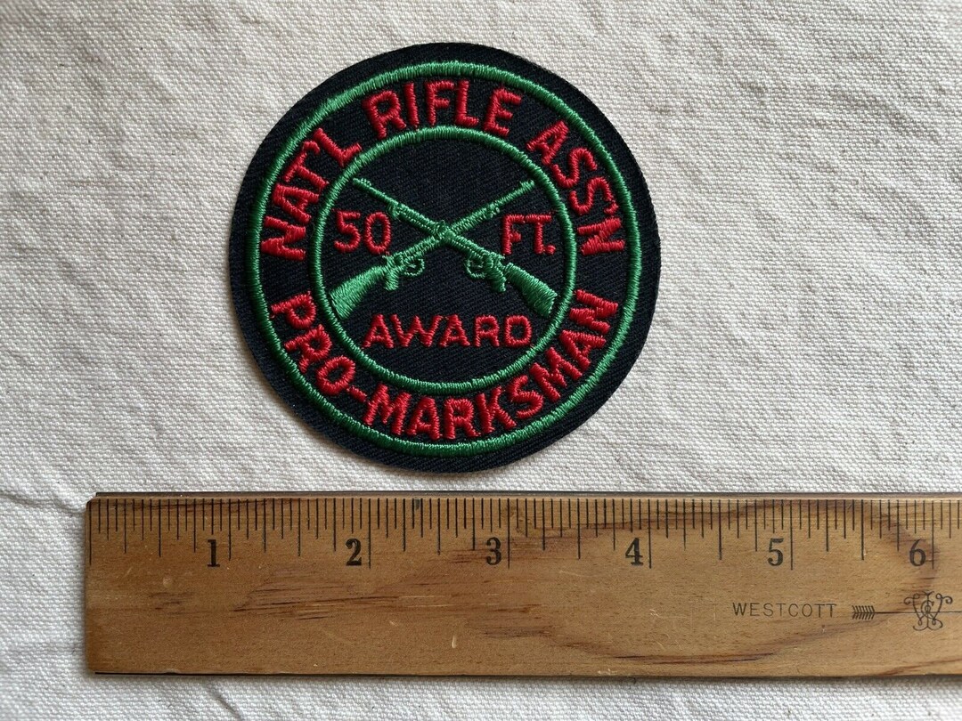Vintage NRA Pro-marksman 3 Patch 50 Ft Award UNUSED - Etsy