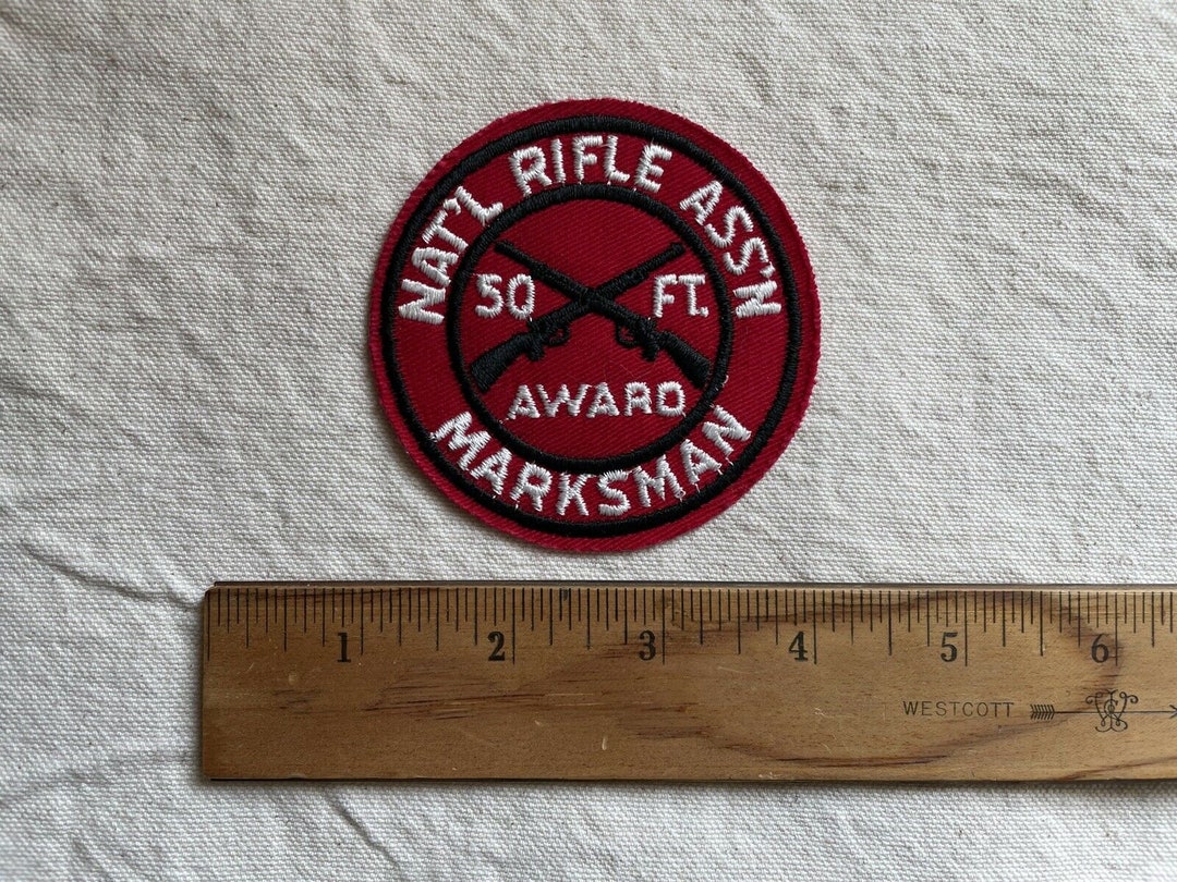Vintage NRA Marksman 3 Patch 50 Ft Award UNUSED 70's 80's - Etsy