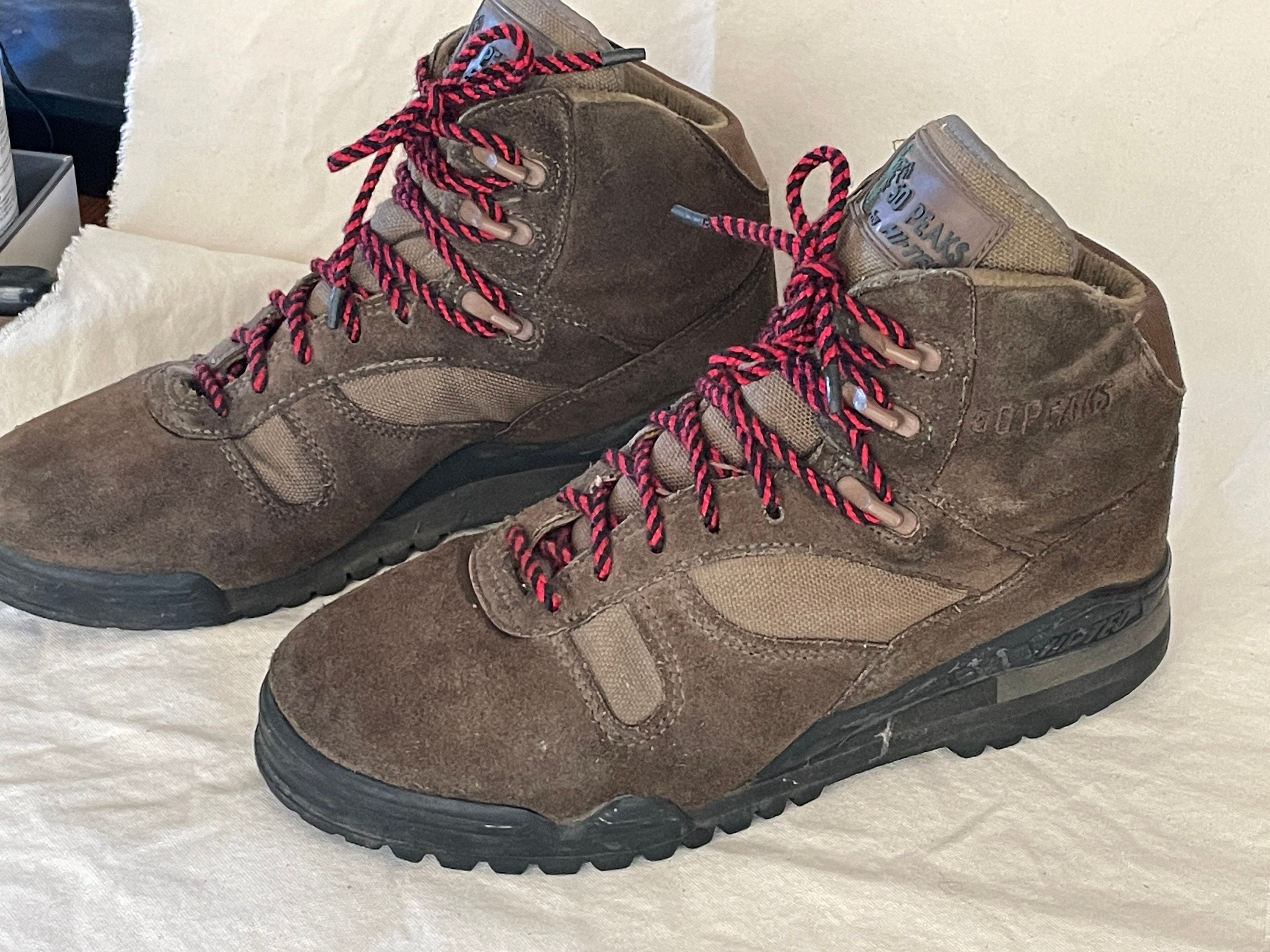 HI-TEC 50-peaks Mens Mauna Kea Brown Leather Hiking Boots Size 9.5 USA - Etsy