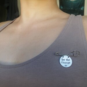 Stay Weird Kilt Pin Safety Pin Round Brooch Badge Weirdo | Etsy