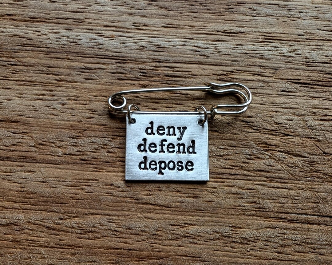 Deny Defend Depose ~ Pin Badge Brooch ~ Political, Equality, Resist ...