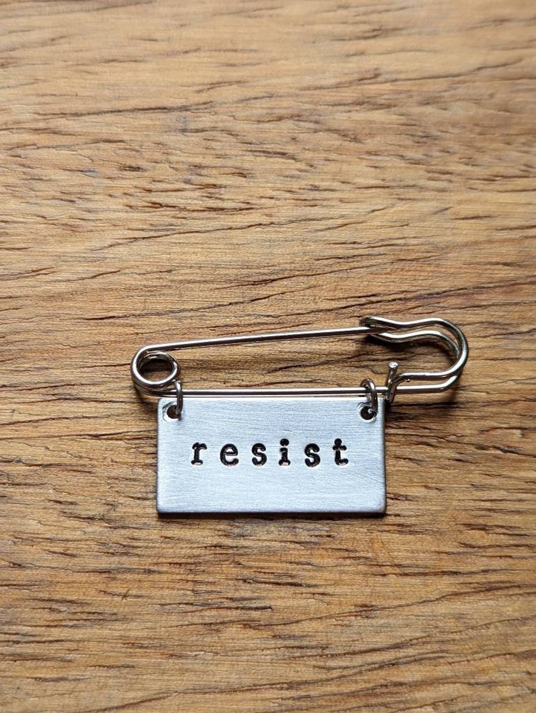 Resist ~ Kilt Pin Safety Pin Brooch Badge~ Political, Equality ...