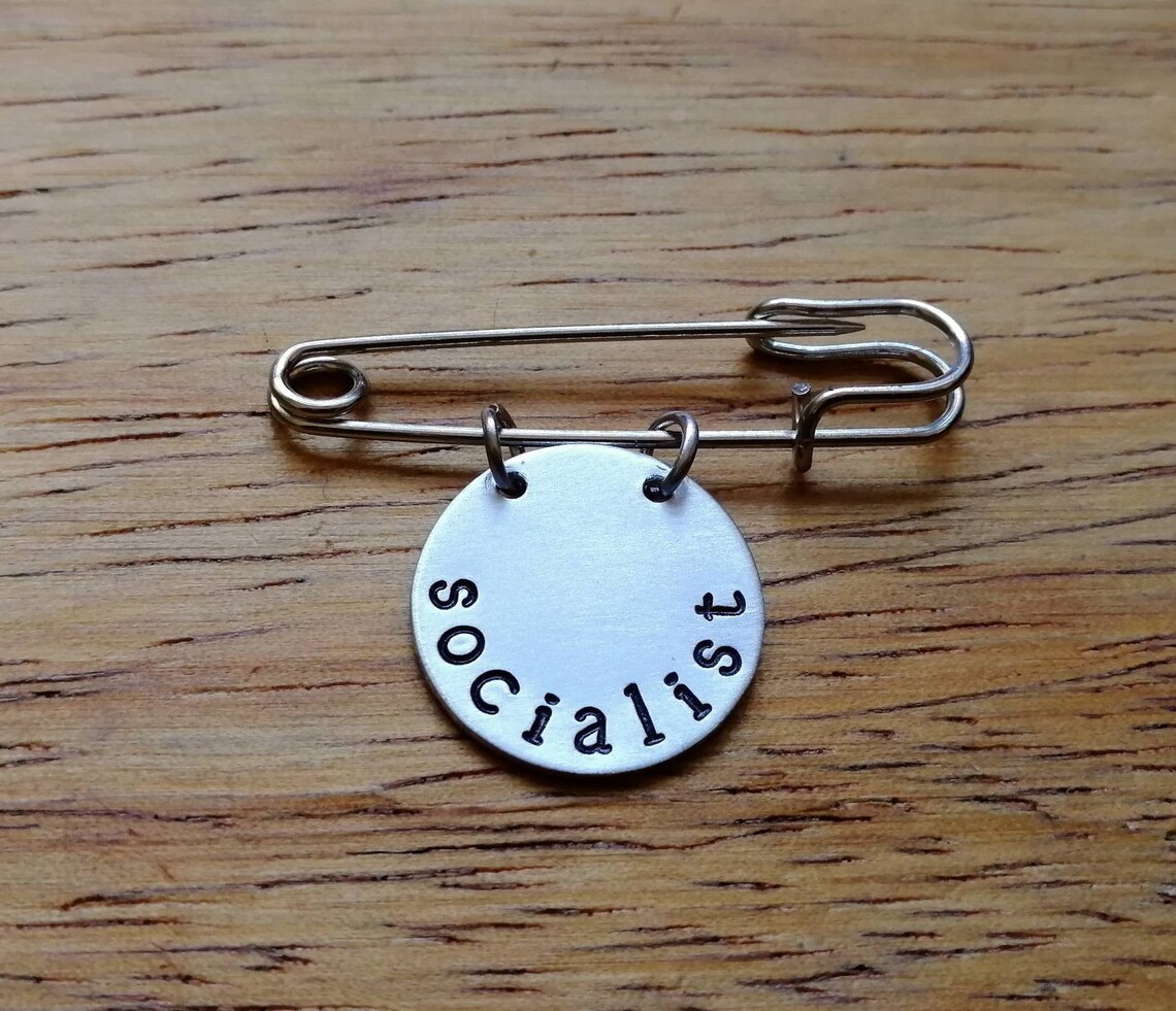 Socialist ~ Kilt Pin Safety Pin Brooch Badge ~ Socialism, Political ...