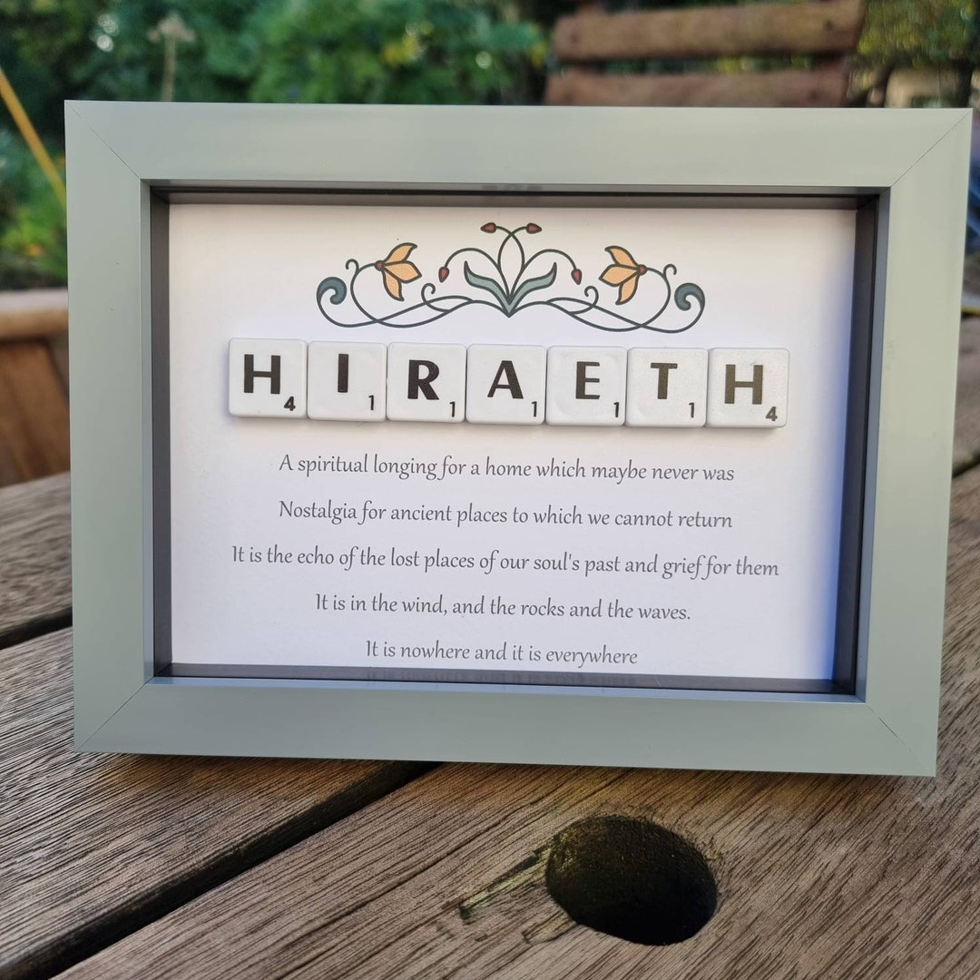 Hiraeth Frame, Welsh Saying, Sentiment Gift - Etsy UK