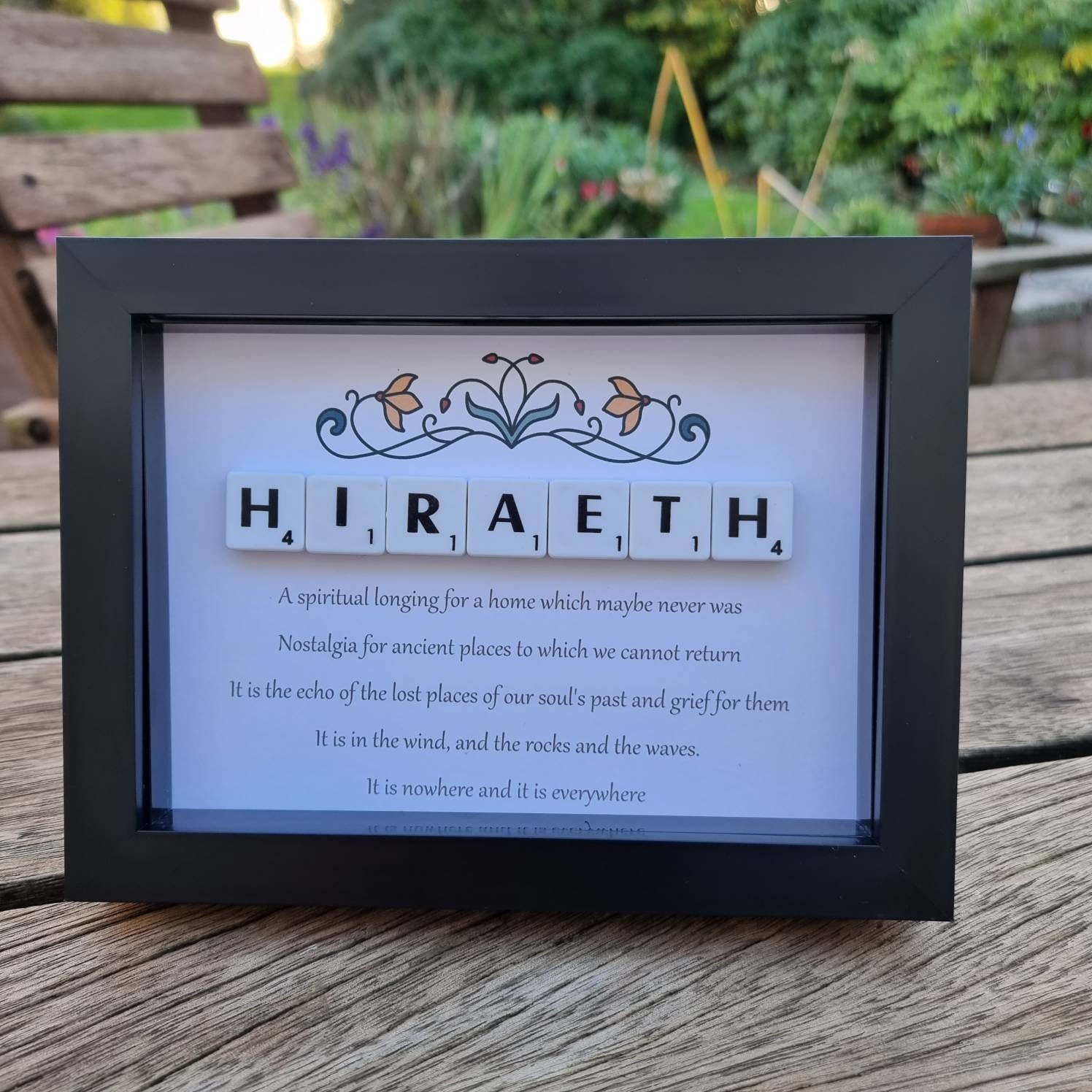 Hiraeth Frame, Welsh Saying, Sentiment Gift - Etsy UK