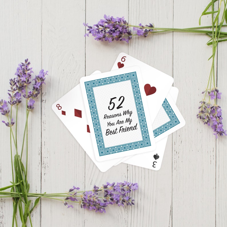 Best Friends 52 Reasons Why You're My Bestie Playing - Etsy UK Best Friends 52 Reasons Why You're My Bestie Playing - Etsy UK