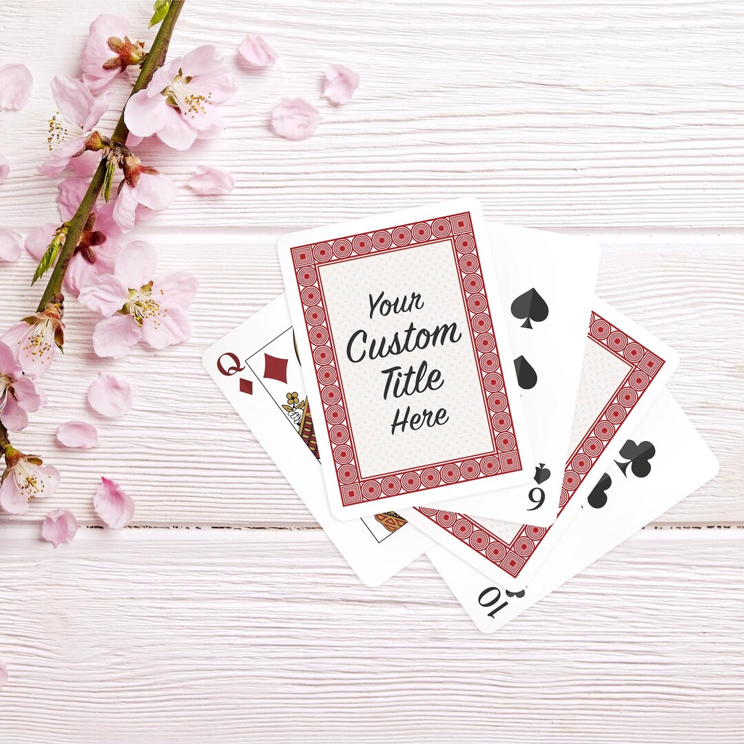 Custom Deck of Cards, 52 Reasons Why Cards, Personalized Gift, Custom ...