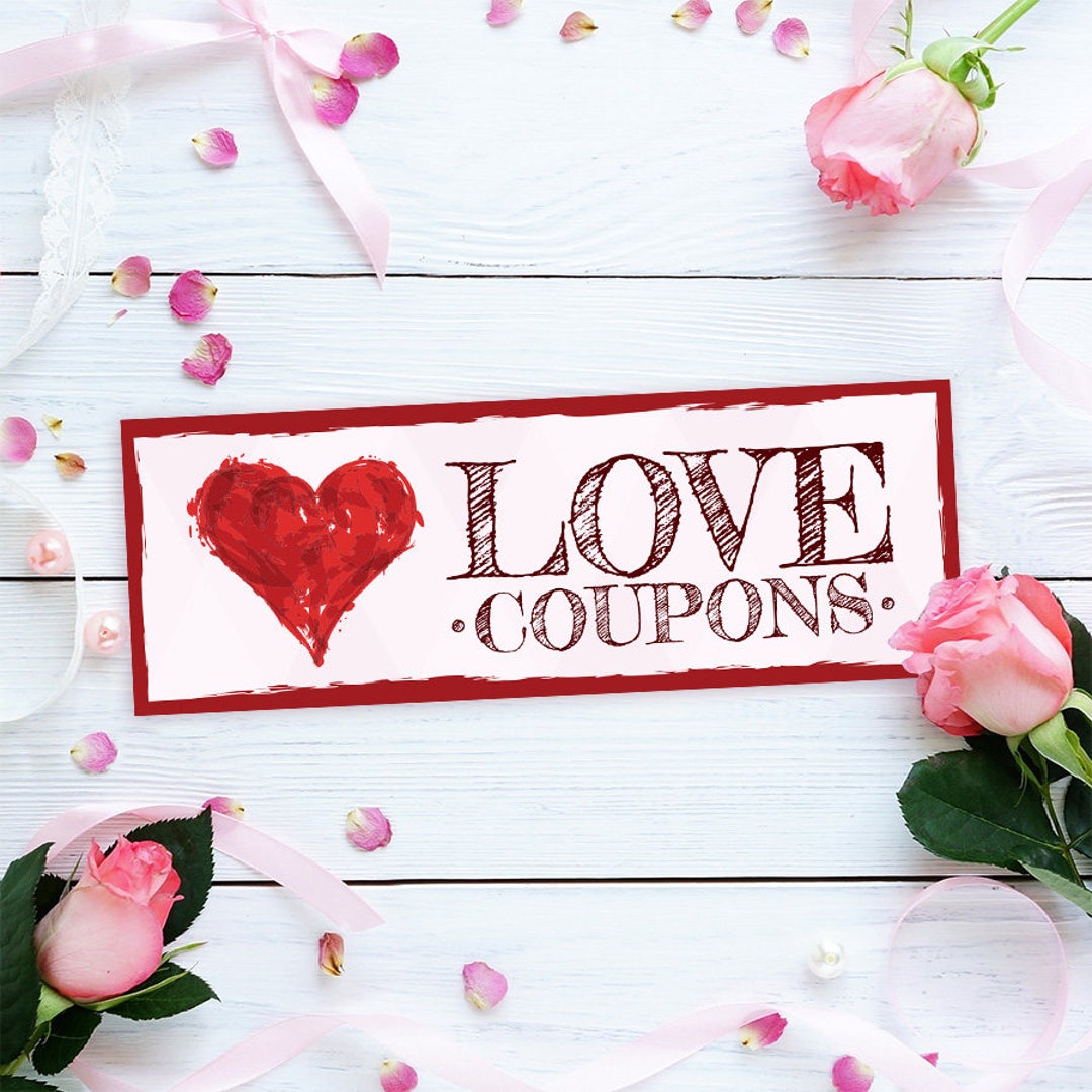 Custom Printable Love Coupon Book, Digital Download, DIY Gift - Etsy