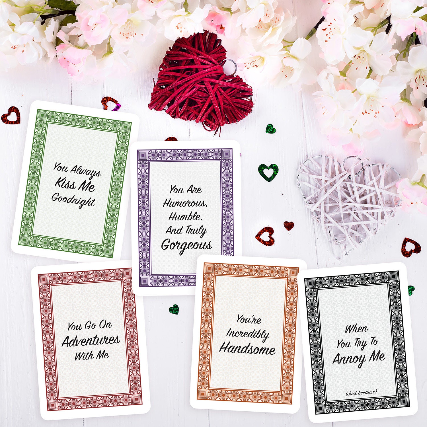 52 Reasons Why I Love You Deck of Cards, Personalized Gift, Printed ...