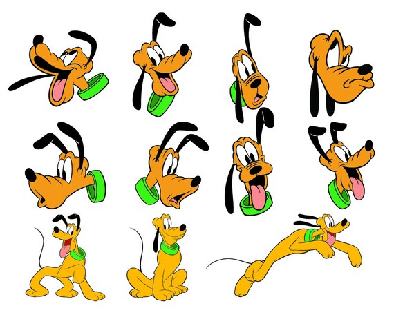 Pluto SVG Files Pluto Face Cutting Files Pluto Faces DXF Cut | Etsy