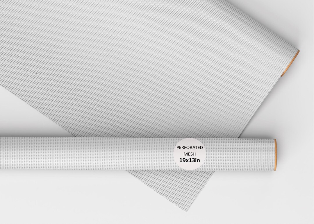 White Perforated Mesh Fabric Sheet - Craft Net for DIY Projects ...